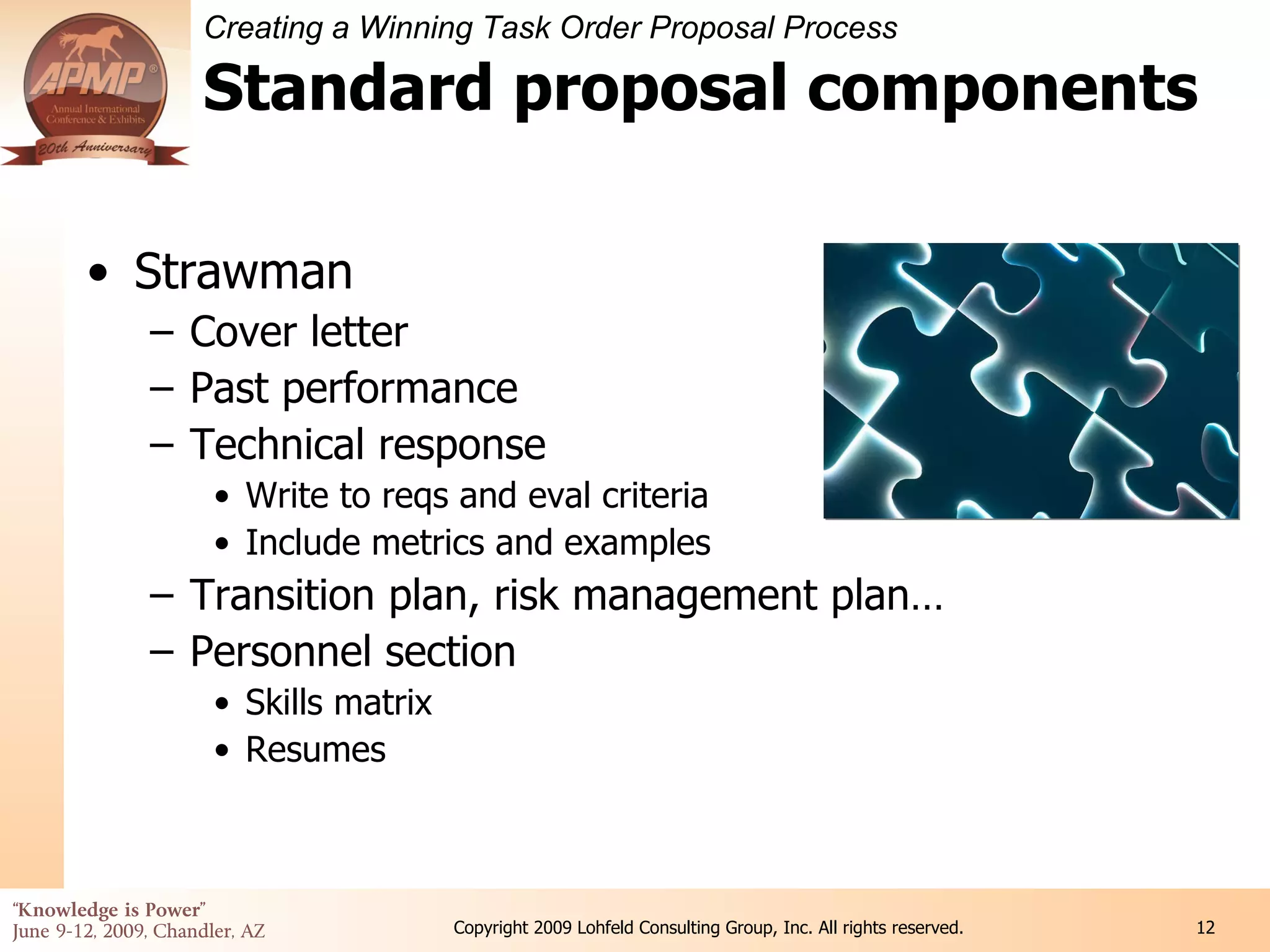Creating a winning_to_proposal_process_-_beth_wingate_6-10-09 | PPT