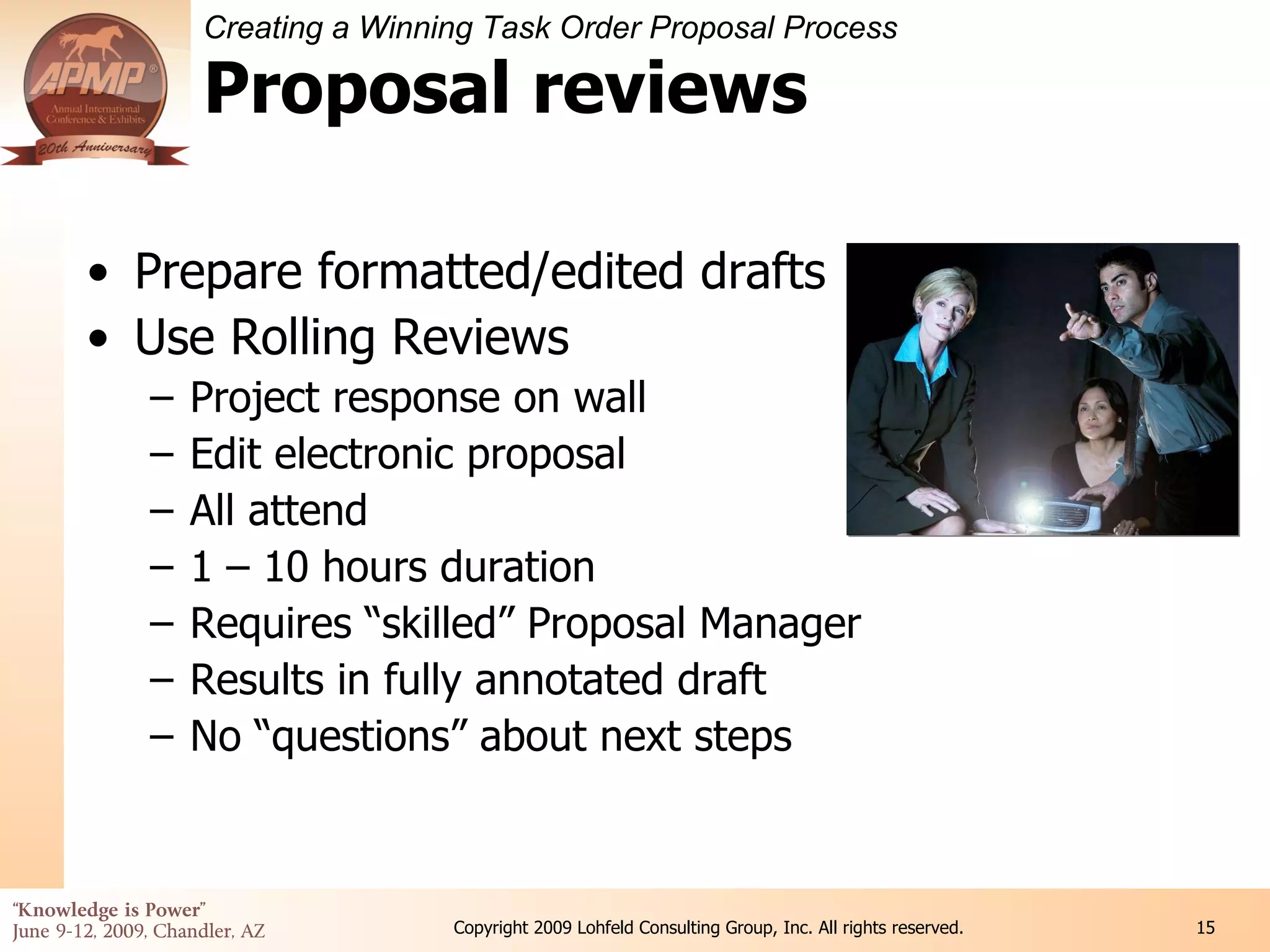 Creating a winning_to_proposal_process_-_beth_wingate_6-10-09 | PPT