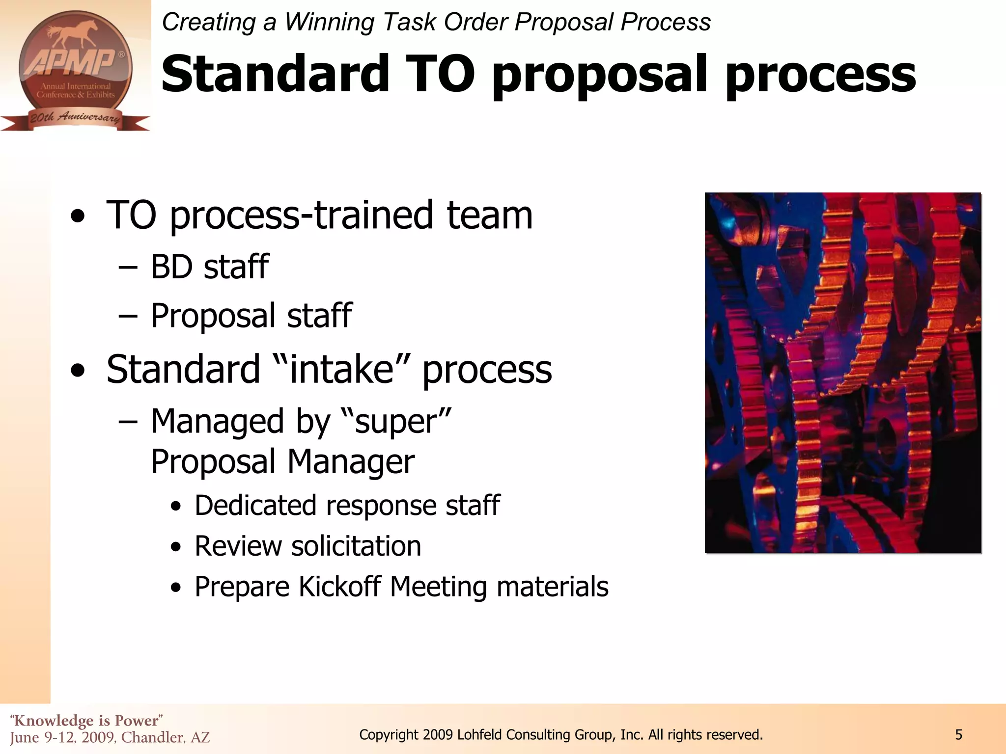 Creating a winning_to_proposal_process_-_beth_wingate_6-10-09 | PPT