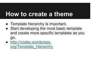 Creating a Wordpress Theme from Scratch | PDF | Web Development | Internet