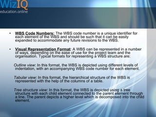 Creating a work breakdown structure with microsoft project | PPT