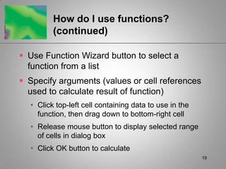 Creating a Worksheet in Calc | PPTX