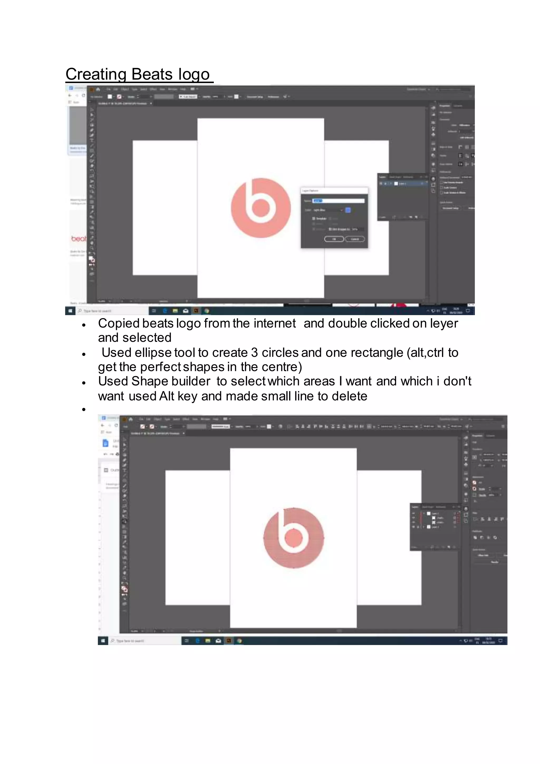 Creating beats logo | DOCX