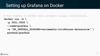 Creating Beautiful Dashboards with Grafana and ClickHouse | PPT