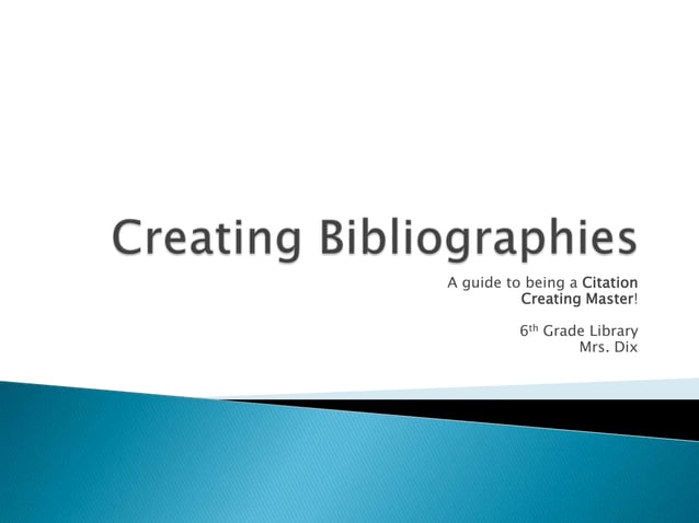Creating Bibliographies With Bibme | PPT