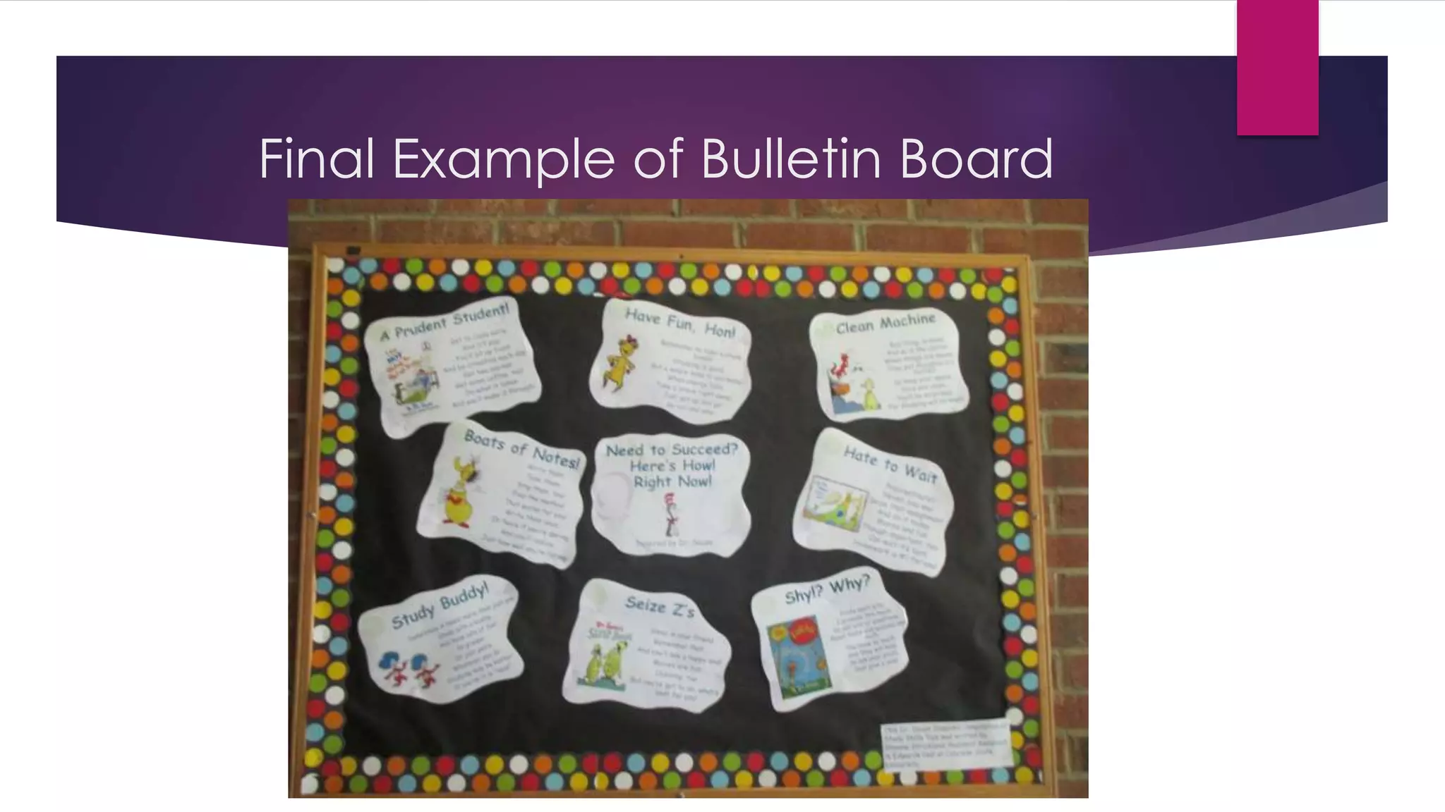 Creating Bulletin Boards | PPTX