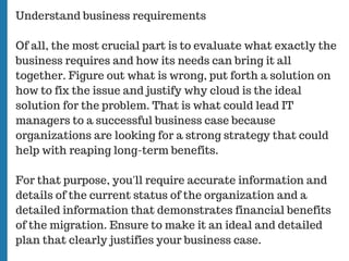 Creating Business Case for Cloud Storage | PPT