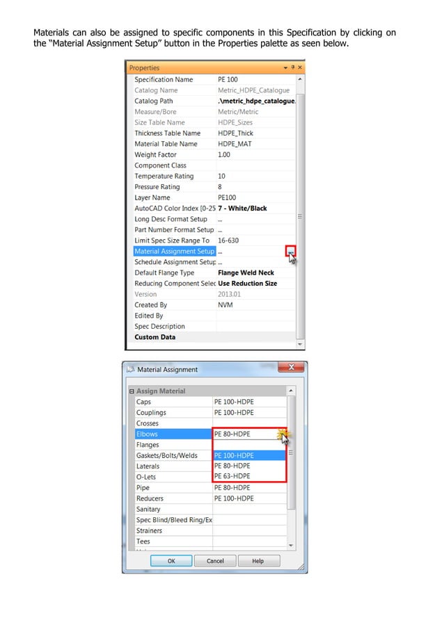 Creating CADWorx 2013 Specifications and Adding Components to the Specification.pdf