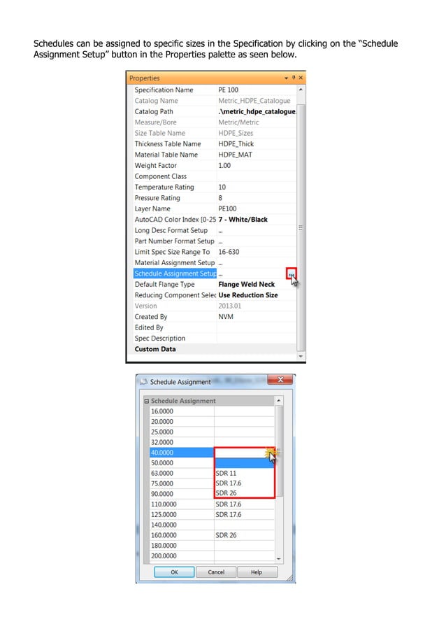 Creating CADWorx 2013 Specifications and Adding Components to the Specification.pdf