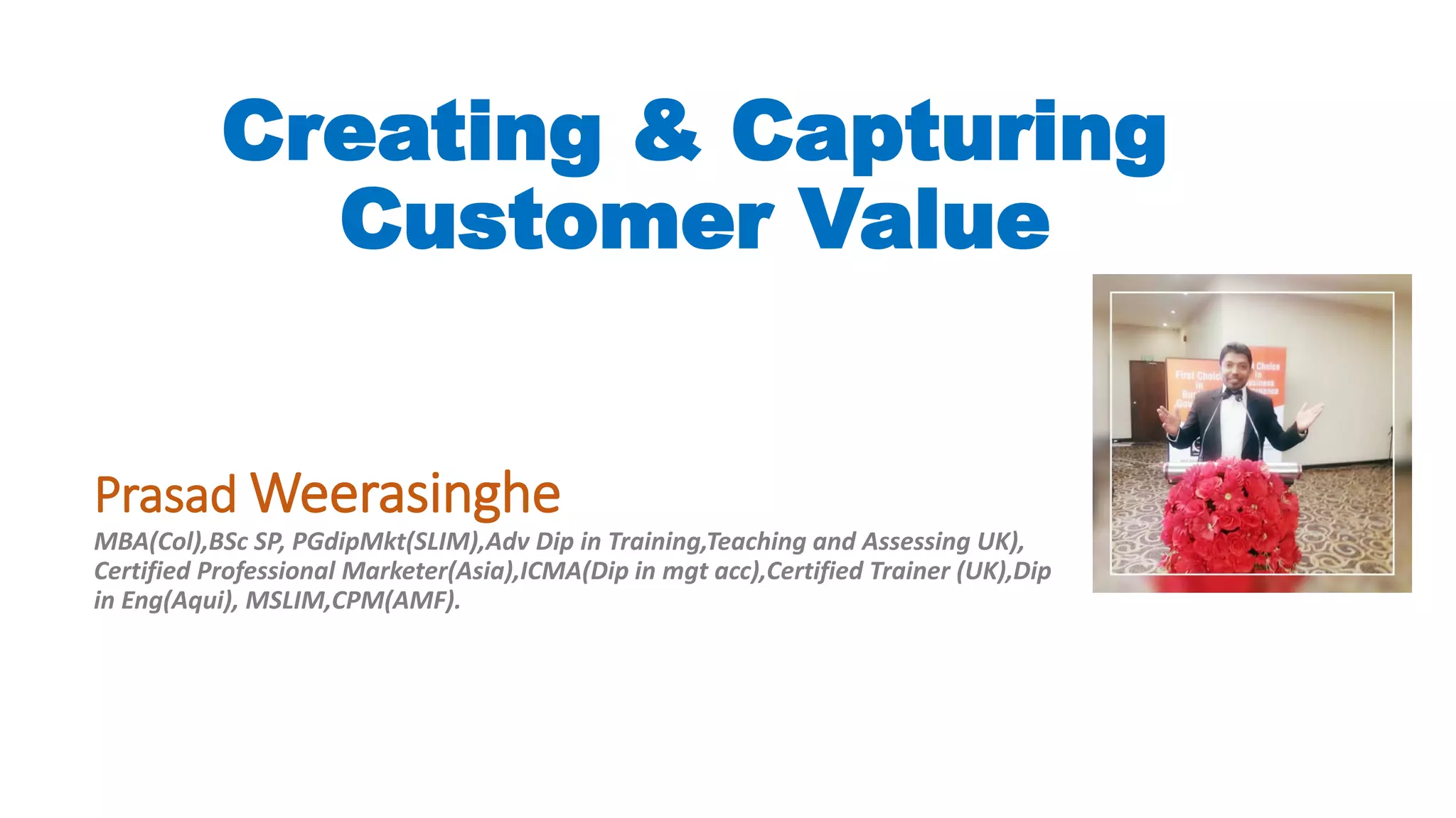 Chapter 1.Creating & Capturing Customer Value | PDF