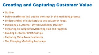 Chapter 1.Creating & Capturing Customer Value | PDF