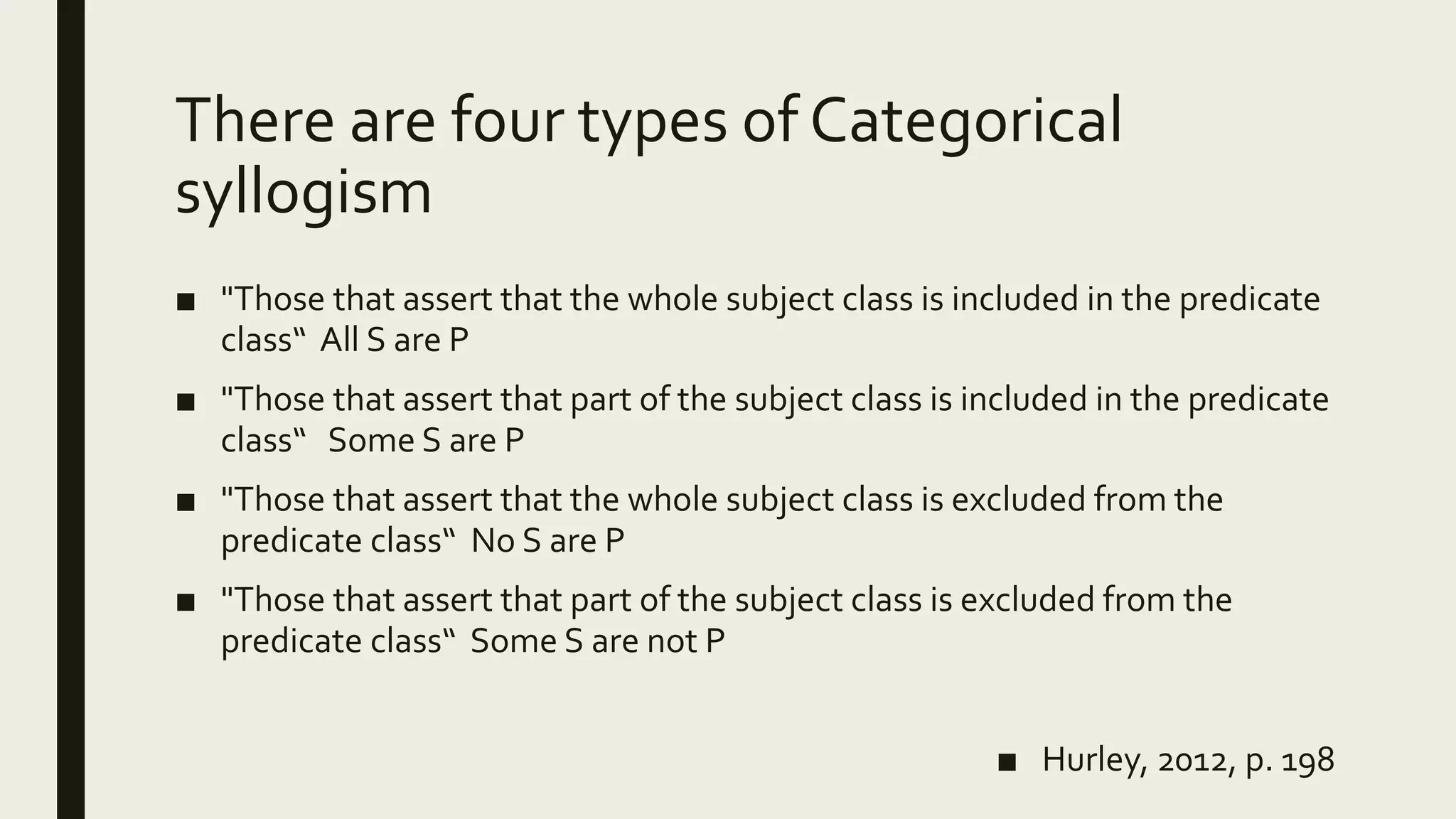Creating categorical syllogisms | PPT | Free Download