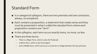 Creating categorical syllogisms | PPT