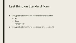 Creating categorical syllogisms | PPTX