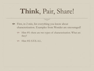 Creating Characters | PPTX