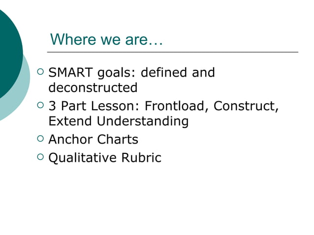 Creating clear learning targets | PPT