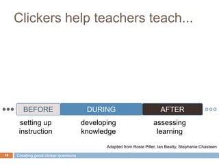 Creating clicker questions | PPT