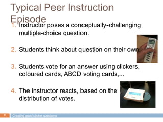 Creating clicker questions | PPT