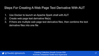 Creating Collection Growth Curves With Archives Unleashed Toolkit And ...
