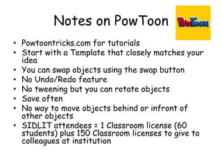 Creating comics and PowToons for Instruction | PPT