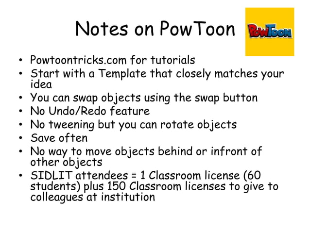 Creating comics and PowToons for Instruction | PPT