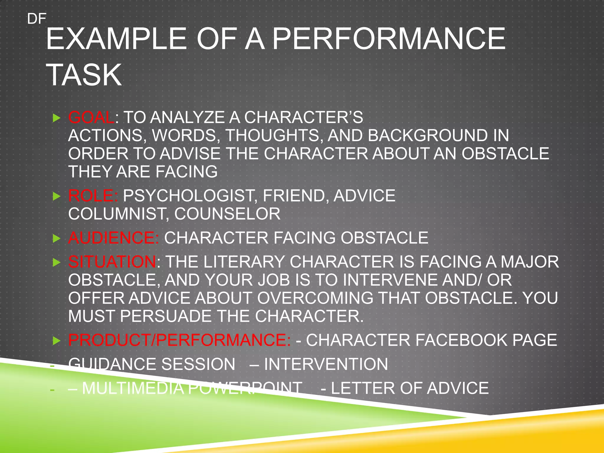 Creating Common Core Performance Tasks | PPT | Free Download