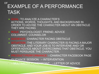 Creating Common Core Performance Tasks | PPT