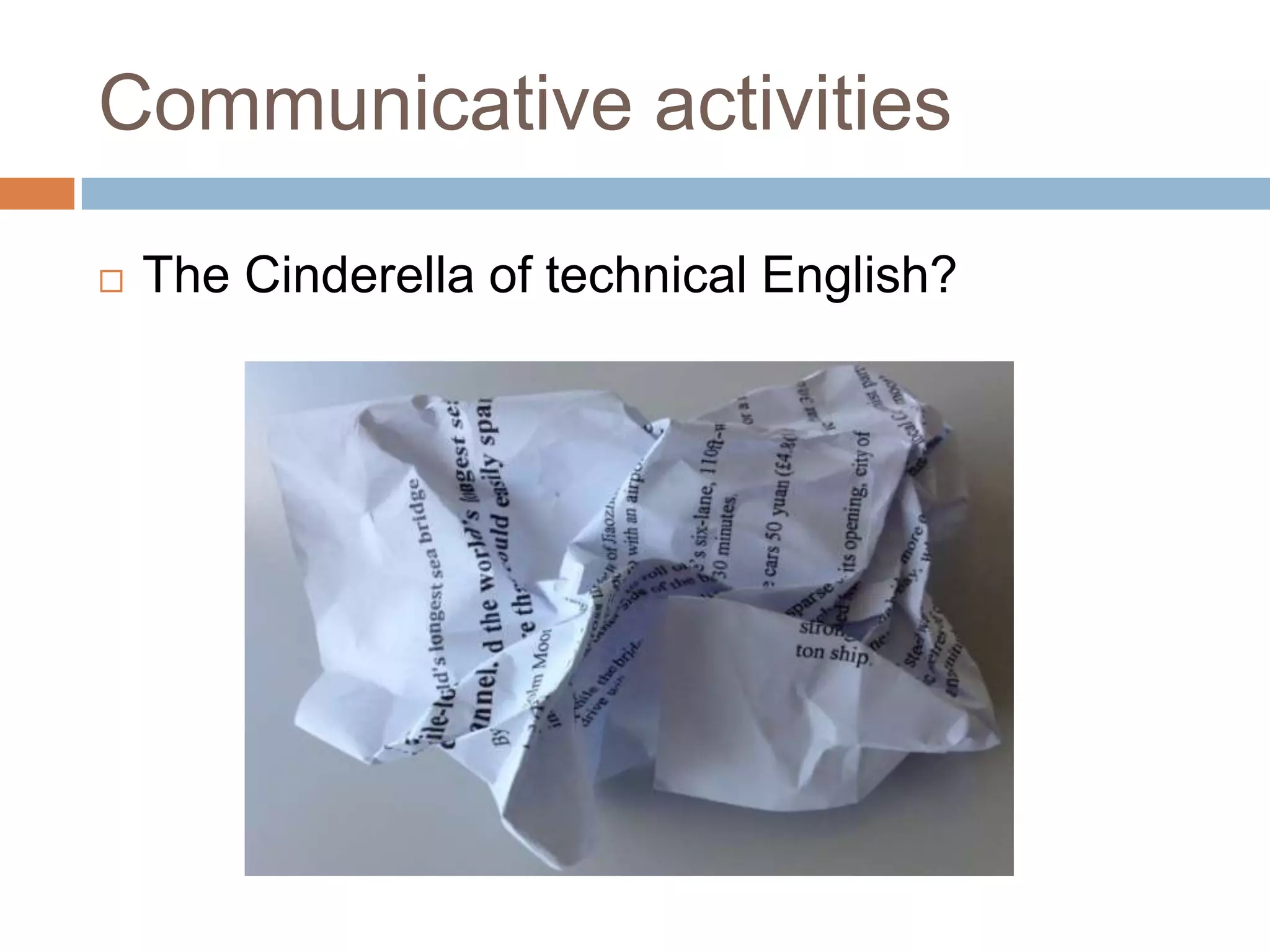 Creating communicative activities | PPTX