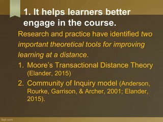 Creating a Sense of Community of Learning | PPT