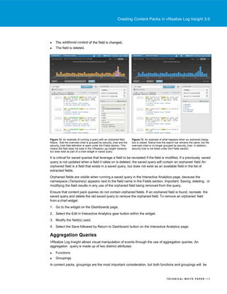 Creating content packs in VMware LogInsight | PDF