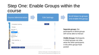 Creating course groups in a moodle course zetech digital school | PPT