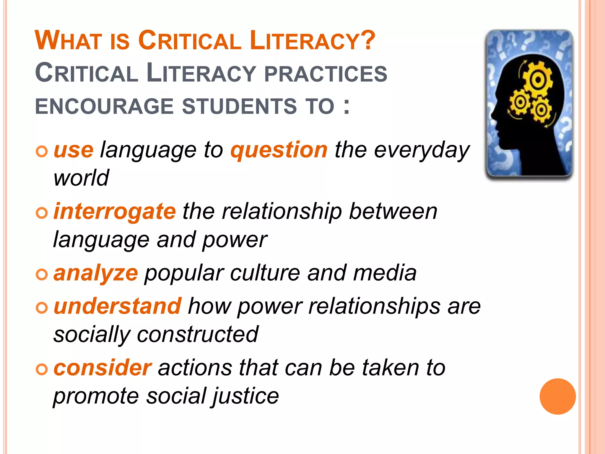Creating Critical Classrooms | PPTX
