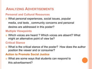 Creating Critical Classrooms | PPTX