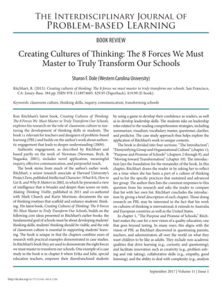 Creating cultures of thinking the 8 forces we must master to tru | PDF