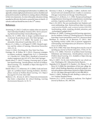 Creating cultures of thinking the 8 forces we must master to tru | PDF
