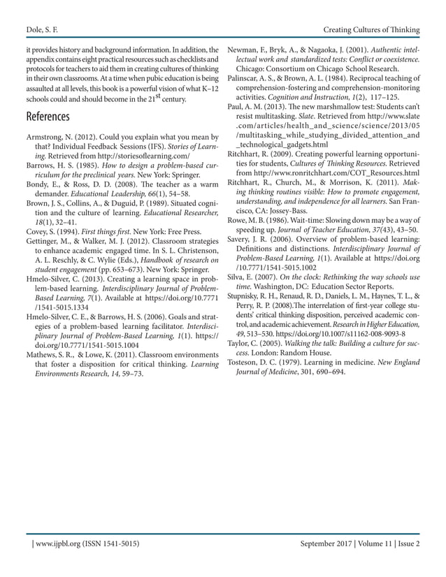 Creating cultures of thinking the 8 forces we must master to tru | PDF ...