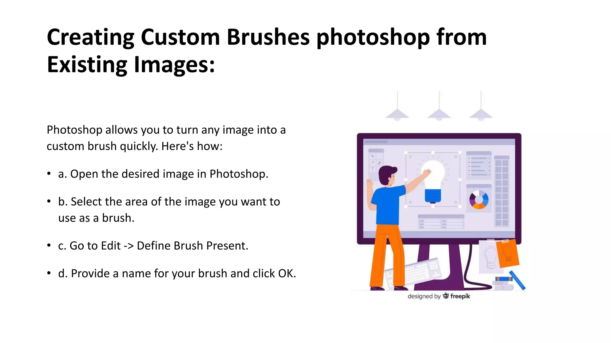 Creating Custom Brushes in Adobe Photoshop | PPTX