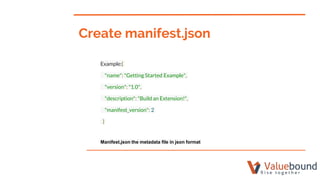 Creating custom chrome extensions | PPT