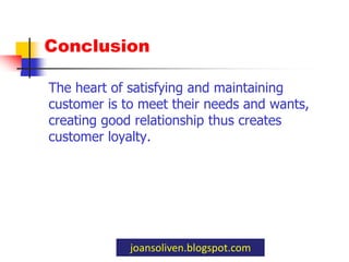 Chap 5- Creating customer value, satisfaction & loyalty | PPT