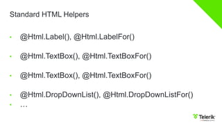 Creating Custom HTML Helpers in ASP.NET MVC | PPT