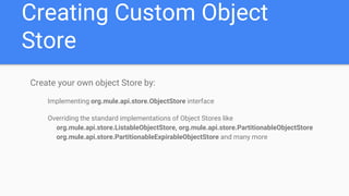 Creating custom object store | PPT