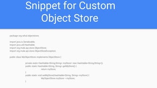 Creating custom object store | PPT