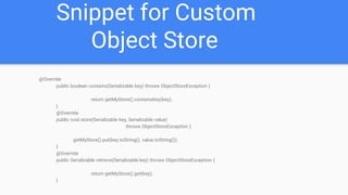 Creating custom object store | PPT