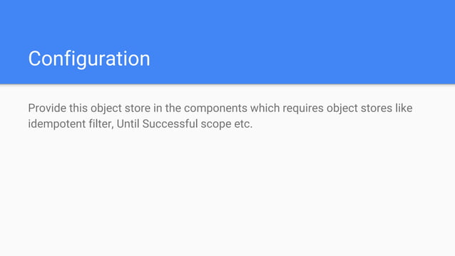 Creating custom object store | PPT