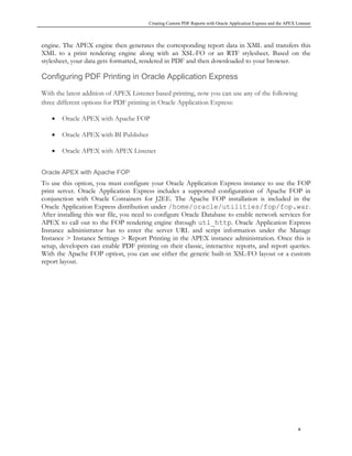 Creating custom reports ora app express apex listener | PDF | Desktop Publishing | Computer ...