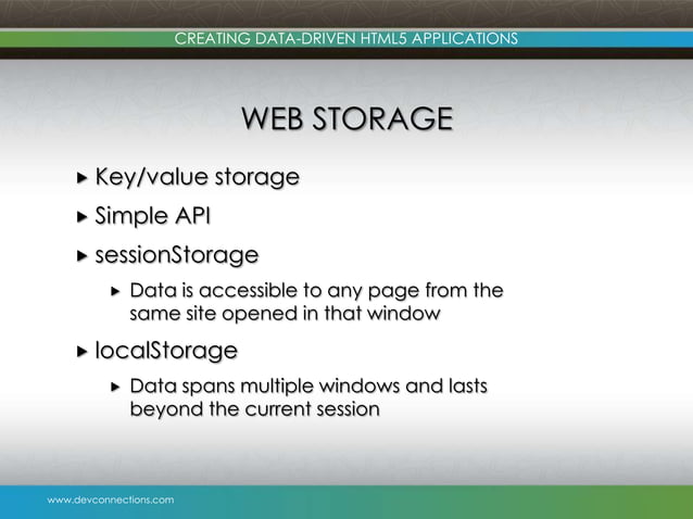 Creating Data Driven HTML5 Applications | PPTX Creating Data Driven HTML5 Applications | PPTX
