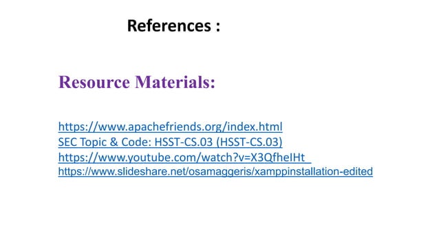 Creating Databases Using Xampp W2 Pptx Databases Computer Software And Applications