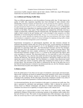 CREATING DATA OUTPUTS FROM MULTI AGENT TRAFFIC MICRO SIMULATION TO ASSIMILATION WITH REAL ...
