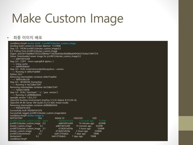 Creating docker custom image | PDF