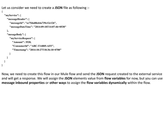 Creating dynamic json | PPTX